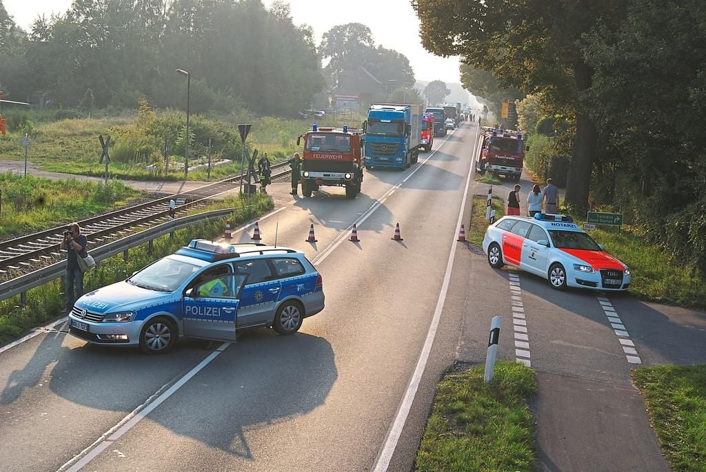Schwerer Unfall auf der B64 in Telgte