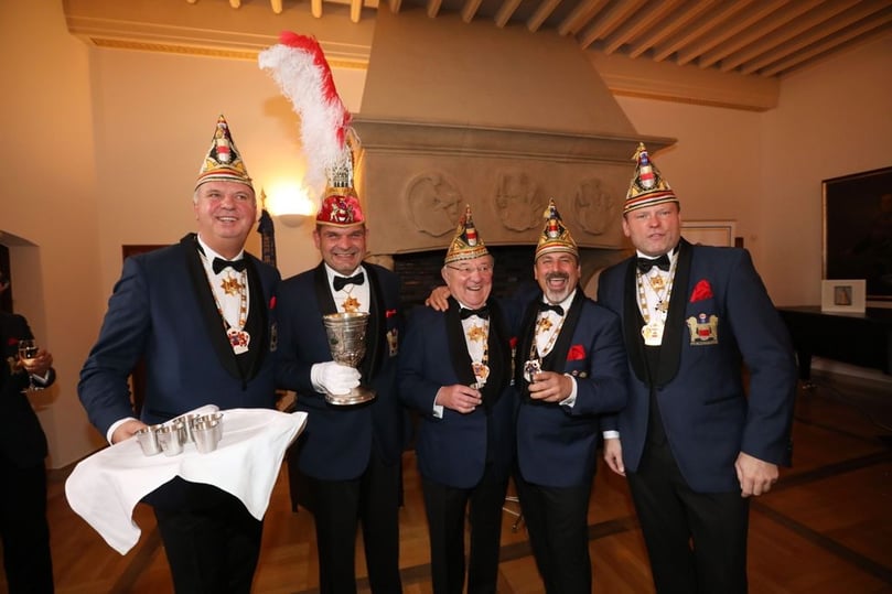 Prinz Mario I. wird auf dem Prinzipalmarkt proklamiert