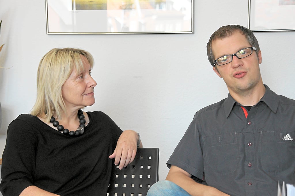 Dirk Nolte und Monika Erben im Gespräch