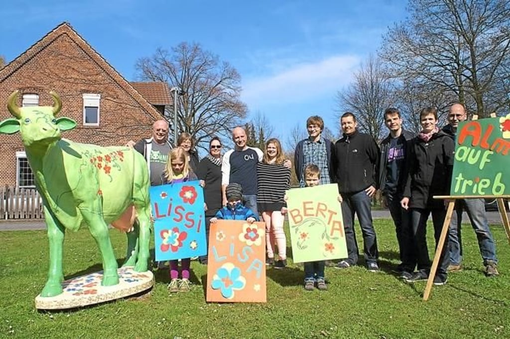 Kuhherde klein – aber ganz bunt