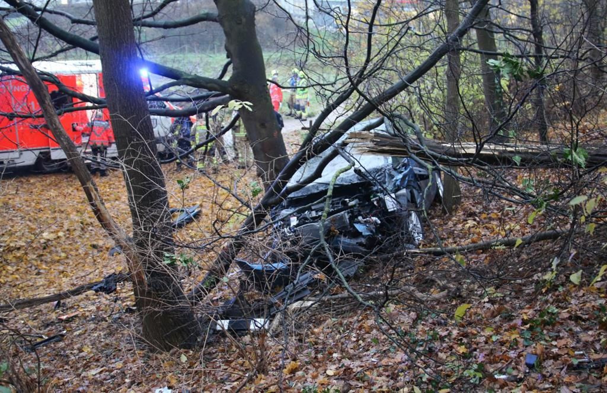 Unfall auf der B64 in Delbrück