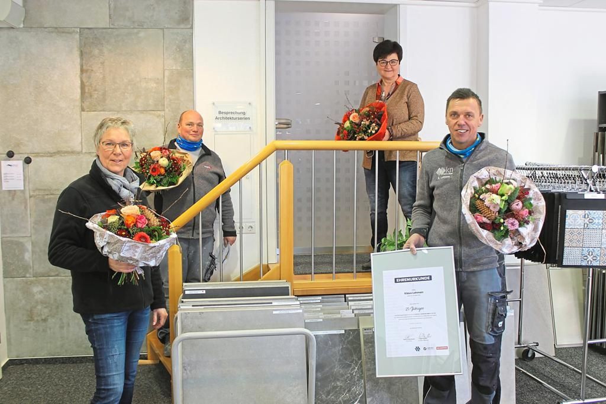 Fliesen Nägeler dankt treuen Mitarbeitern