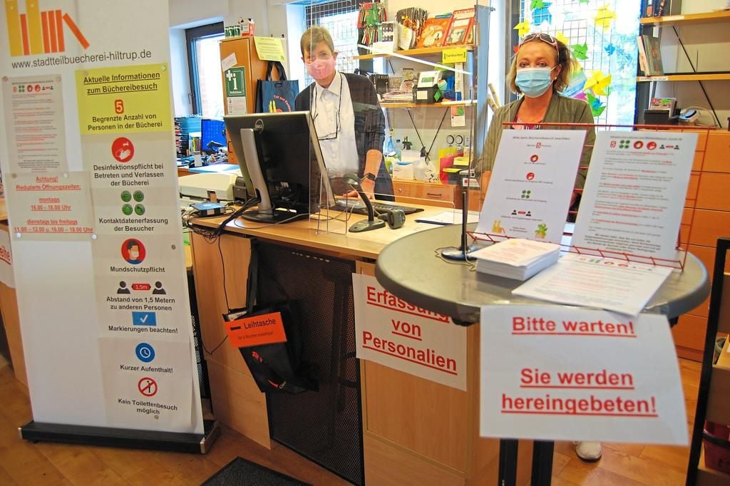 Nur mit Maske und viel Abstand