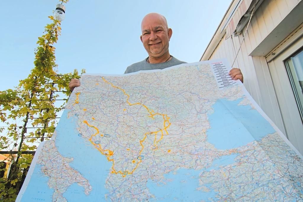 In orange durch 15 Länder