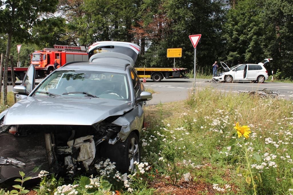 Crash auf der Kreuzung