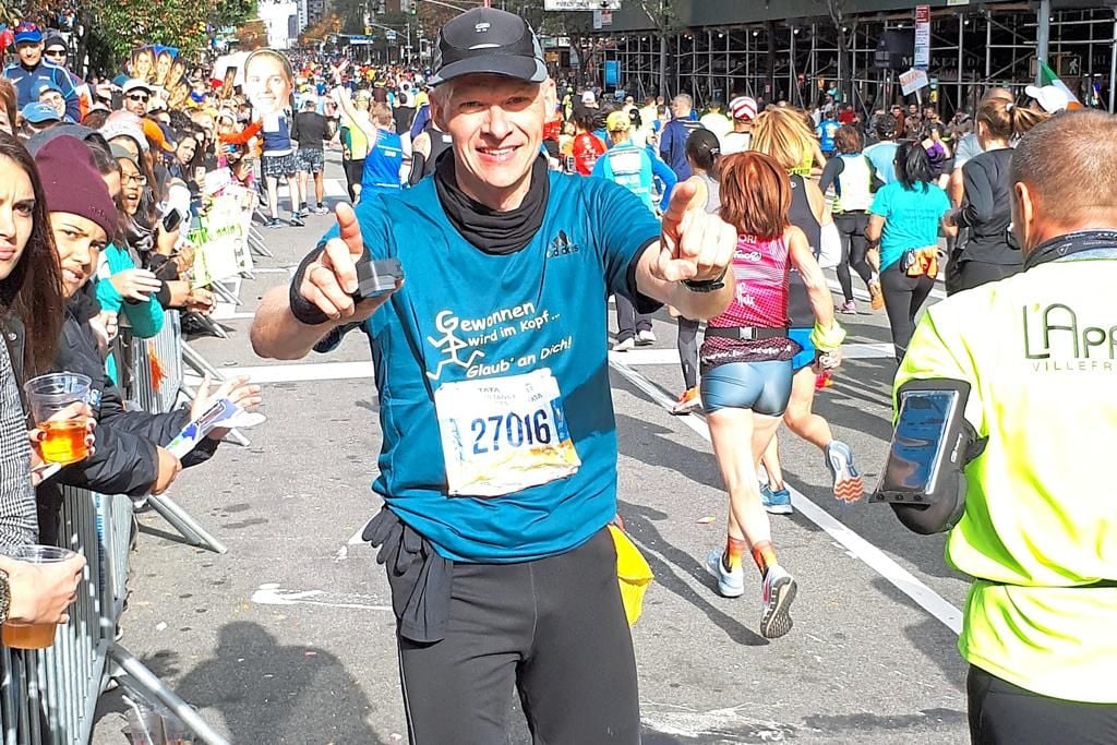 Ein Traum geht in Erfüllung: Jürgen Pollmeier finisht Marathon in New York