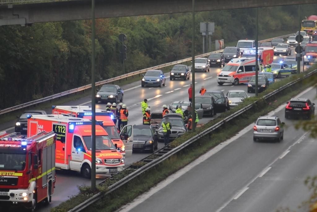 Unfallserie auf dem OWD: sieben Verletzte