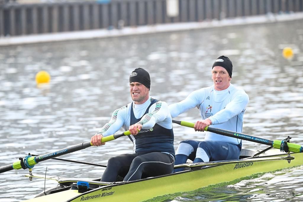 Felix Brummel ist gut zufrieden auf dem Trockenen