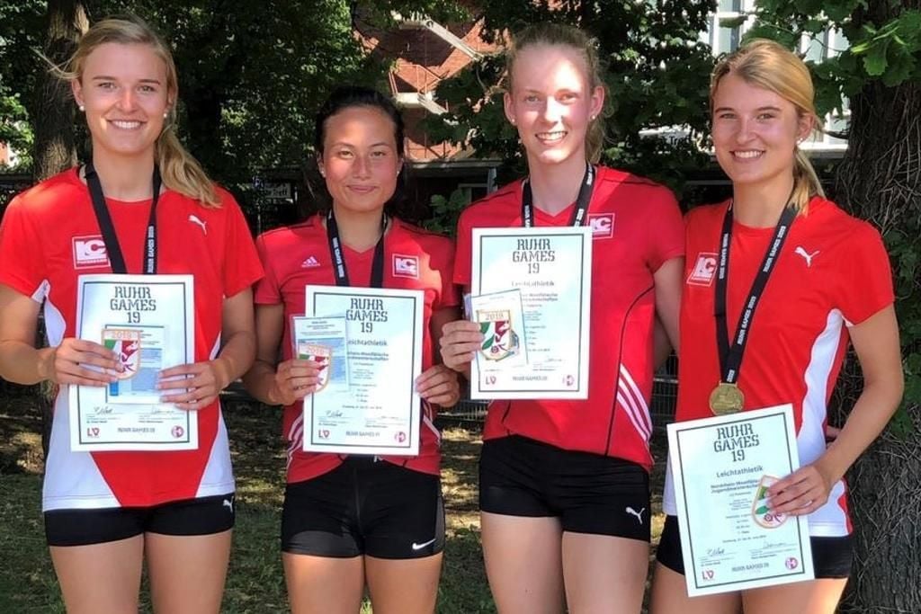 U20-Mädchen sprinten zu Staffelgold