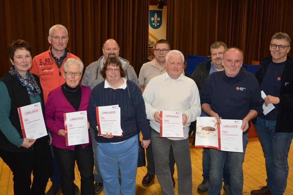 300 Liter Blut gegeben