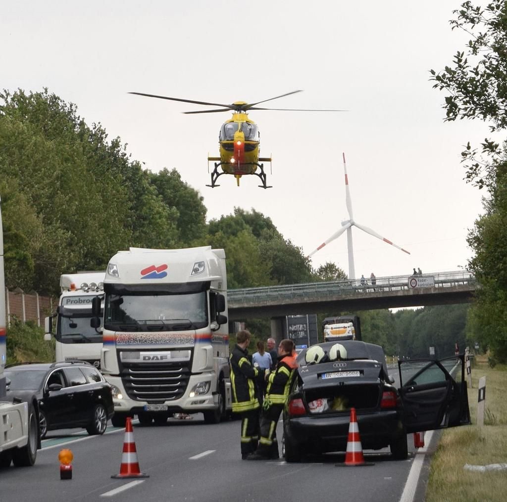 Fünf Verletzte bei Unfall nahe Ochtrup