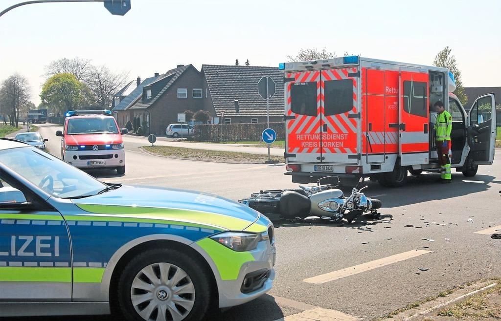 Motorradfahrer nach Unfall schwer verletzt