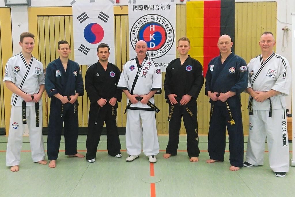 Hier lernt Robin Dekker von einem großen Hapkido-Meister