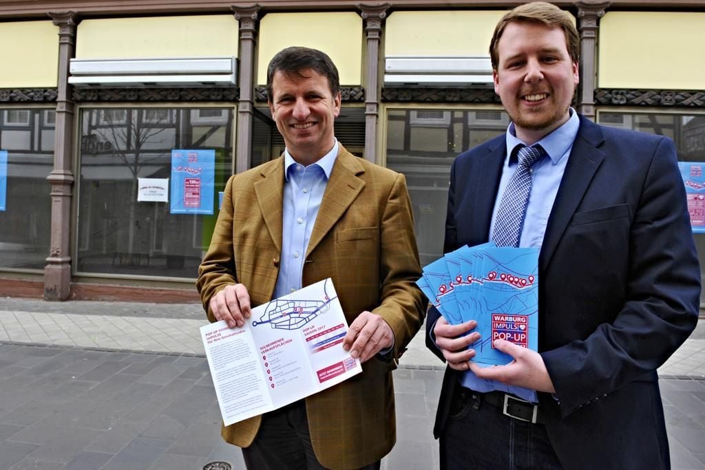 Eine Verkaufsfläche auf Zeit