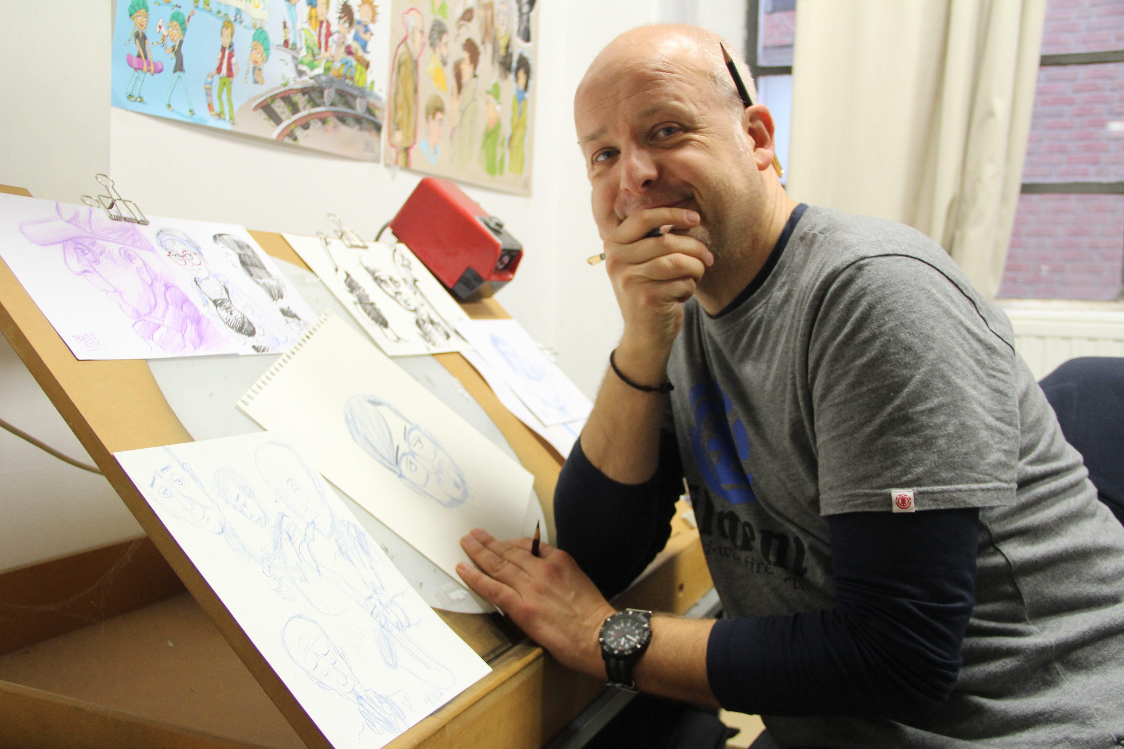 Illustrator Olaf Preiß: Der mit dem Stift tanzt