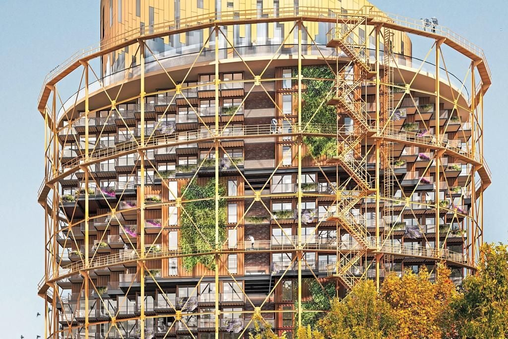 430 Container-Wohnungen im Gasometer