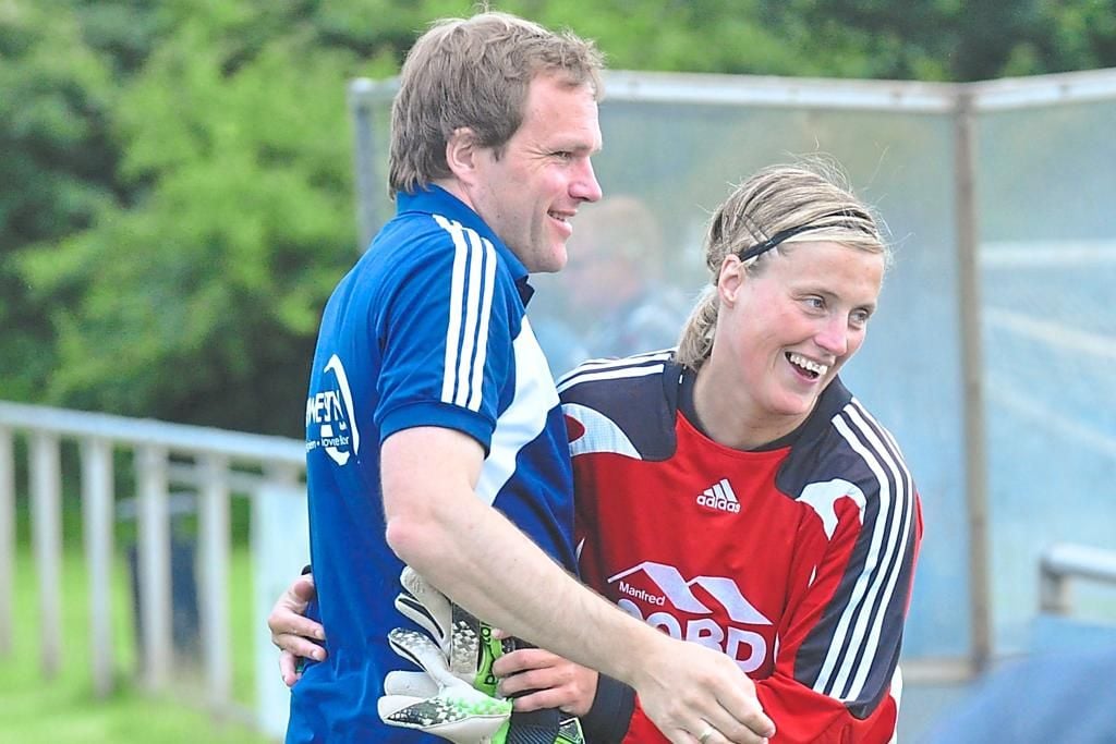 Manuela Imholt ist die erste Frau an der Spitze einer Männerstaffel