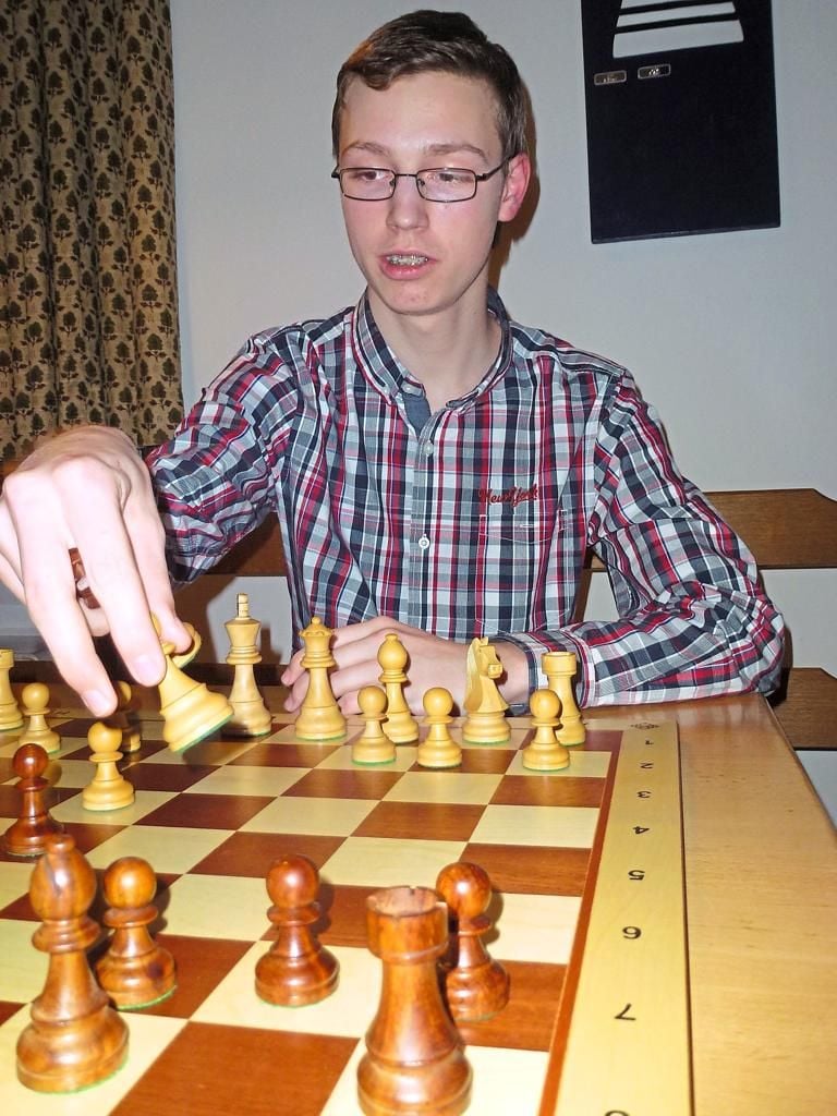 Tim Pohl von den Schachfreunden Telgte überzeugt beim Grand Prix in Borken