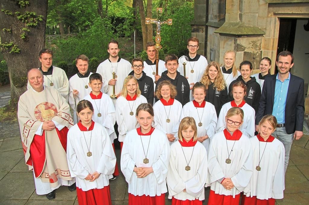 Zehn neue Messdiener in St. Marien Zehn neue Messdiener in St. Marien