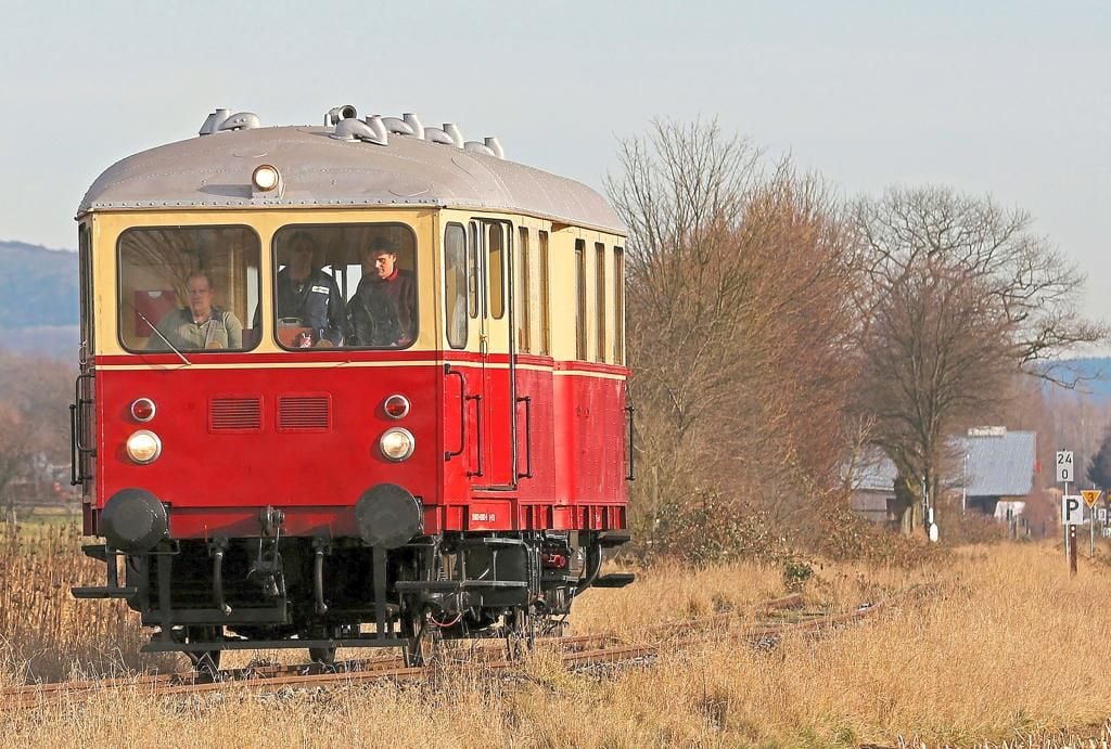 Oldie-Triebwagen im Einsatz