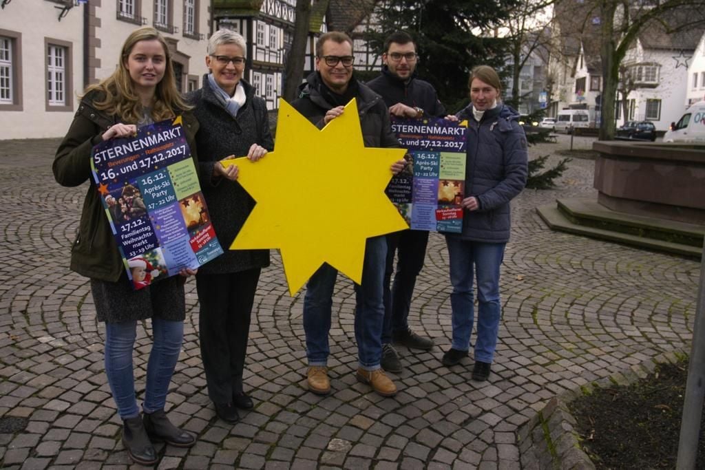 Sterne erleuchten Kellerplatz