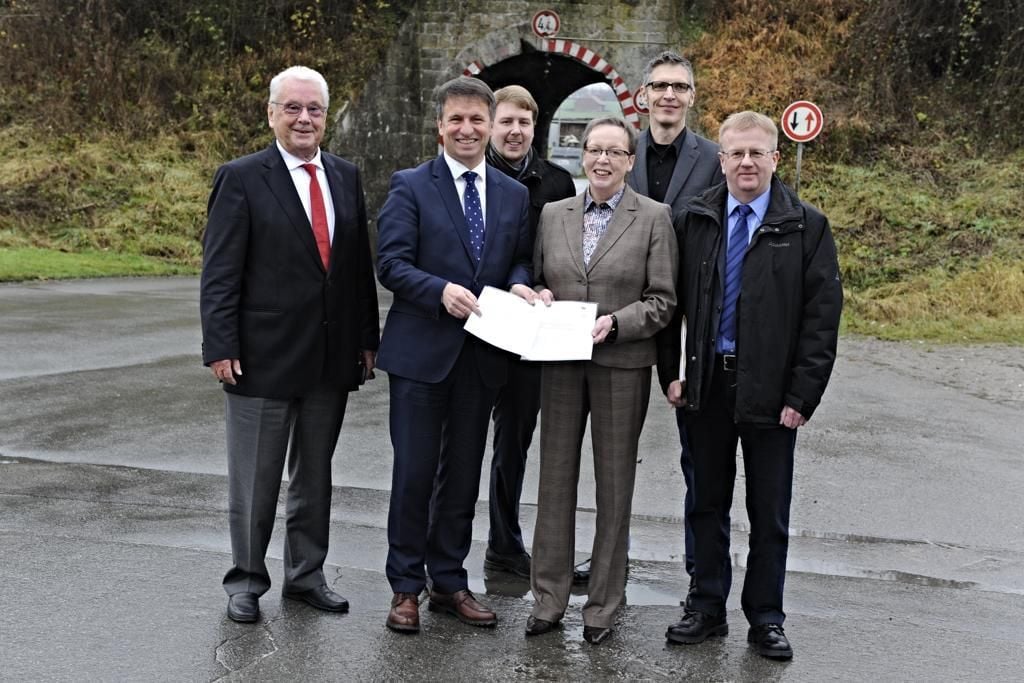 Erschließungsstraße wird gebaut