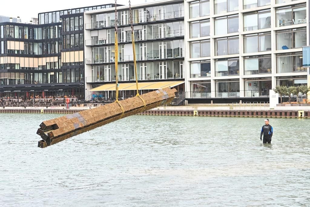 Der Steg ist aus dem Wasser