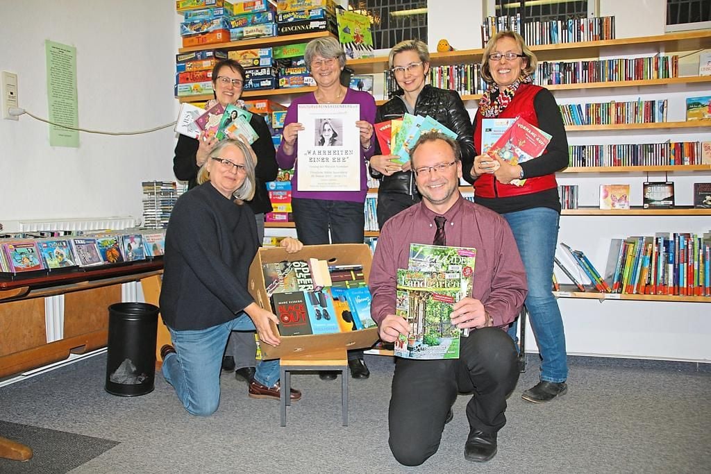 Geschenkeflut in der Bücherei