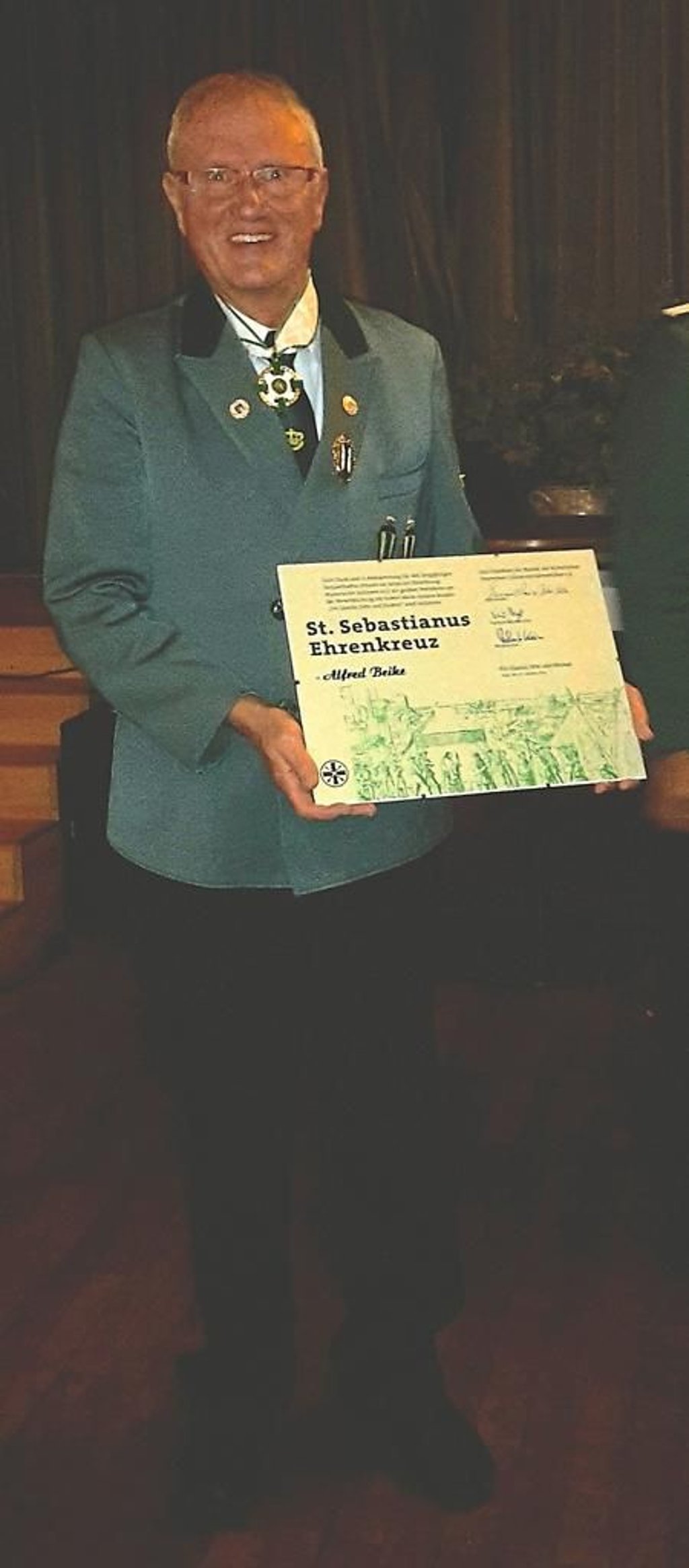 Sebastianus-Ehrenkreuz am Bande