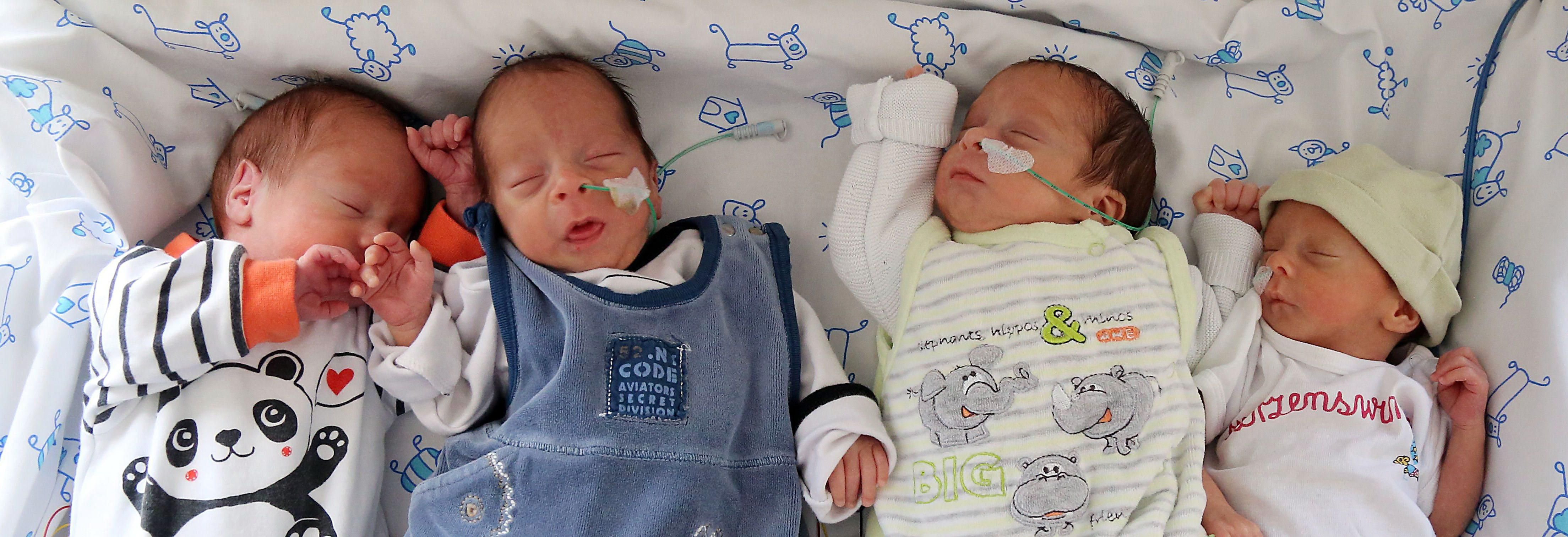 Vierlinge im St. Franziskus-Hospital