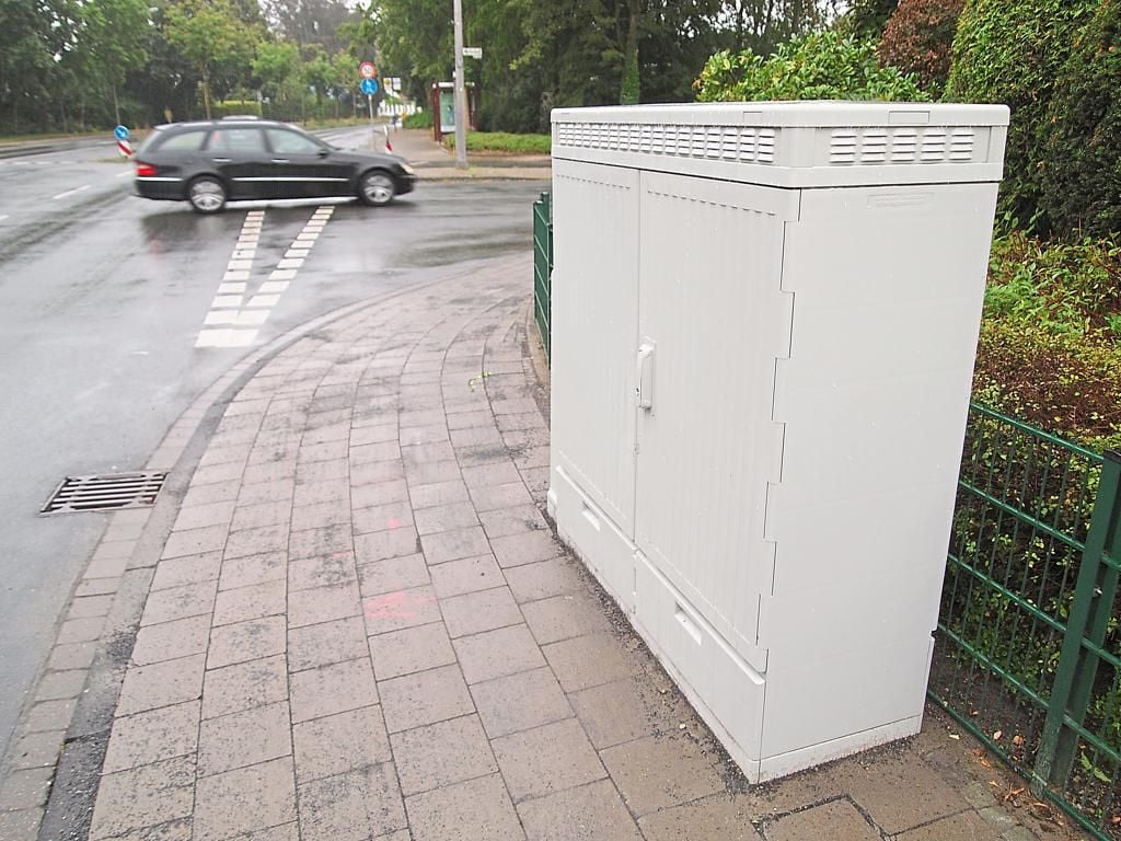 Werseaue: Der neue Kasten steht im Weg