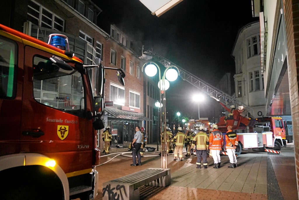 Brand mitten in der Innenstadt