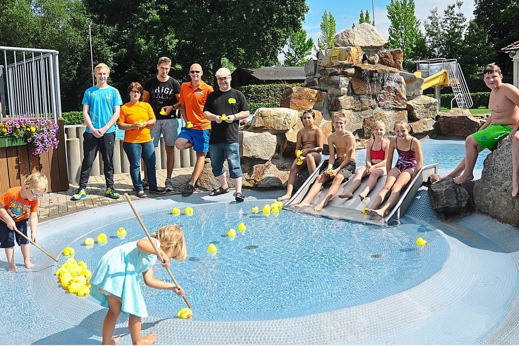 Spaß beim Entenangeln