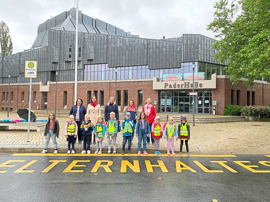 Umsteigen in den Walking-Bus