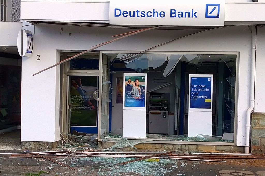 Explosion in Bankfiliale