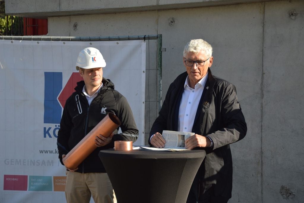 Grundsteinlegung an der Heinrichstraße in Bad Oeynhausen