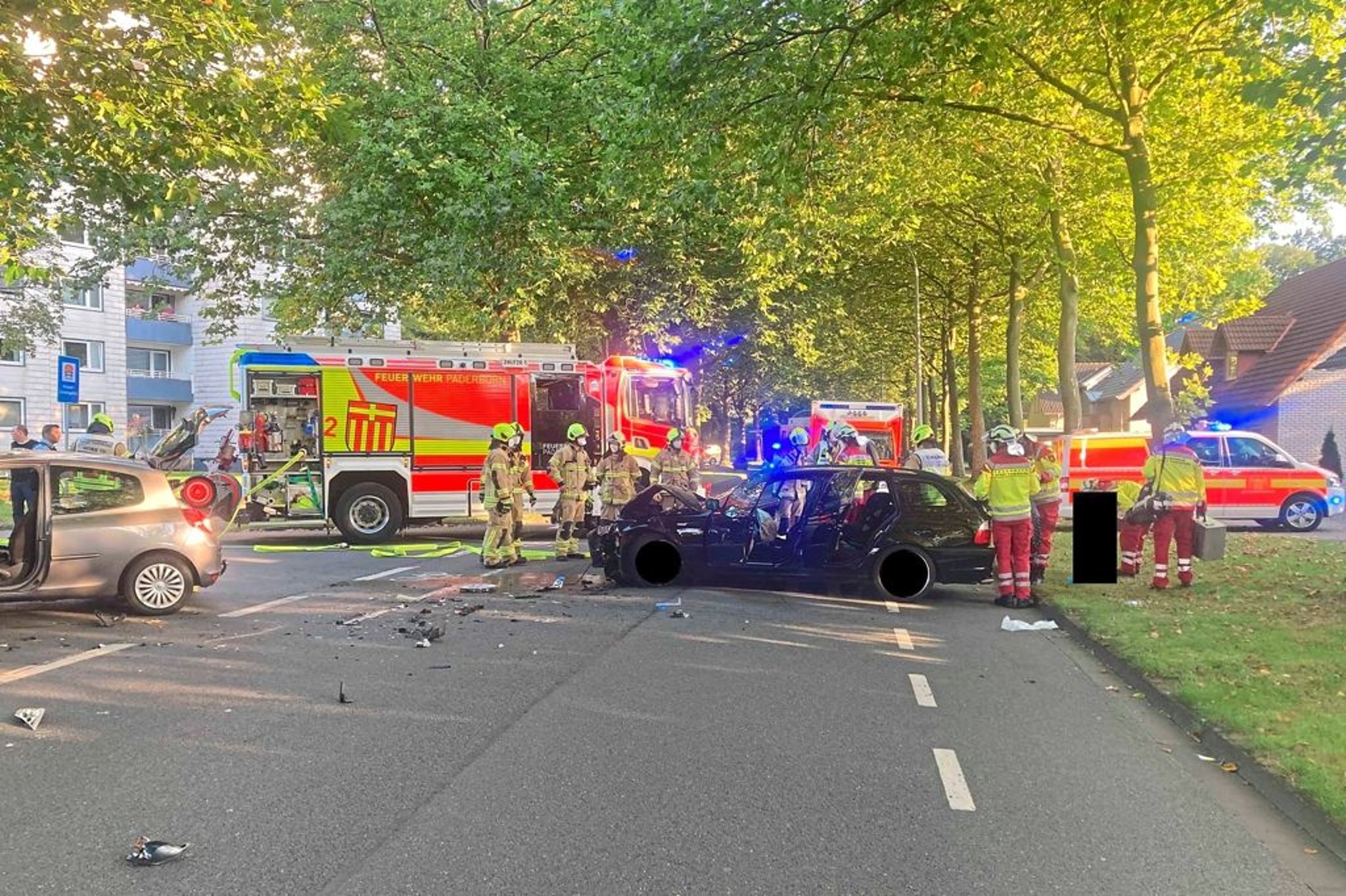 Vier Verletzte bei Unfall in Paderborn