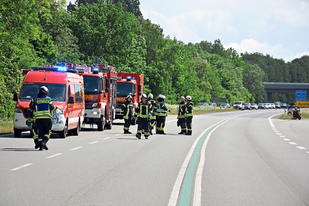 Schwerer Unfall auf der B 54 bei Ochtrup