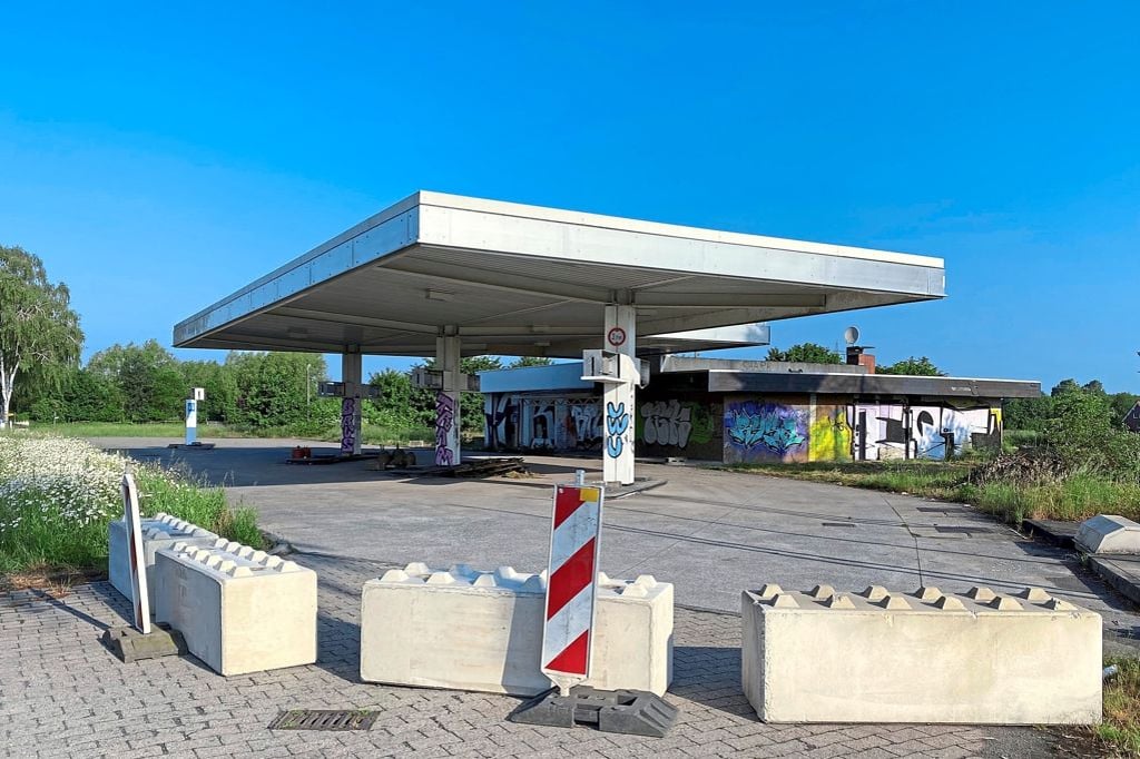 Tankstellen-Zufahrten versperrt