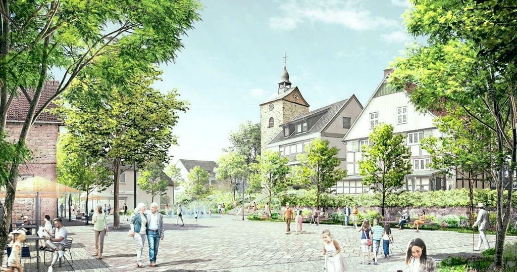 So könnte die Innenstadt von Enger aussehen