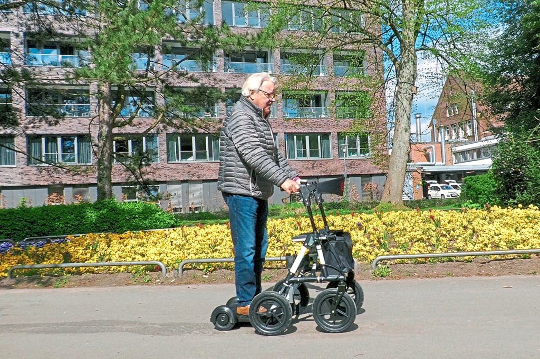 Ein Rollator mit zusätzlichem Wumms