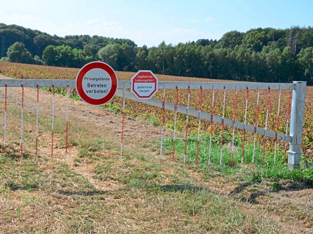 Wege über Baringhof gesperrt