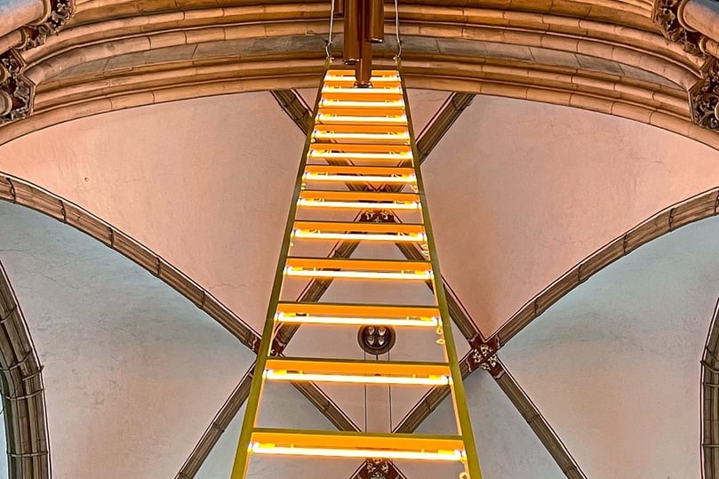 St. Lamberti Münster: Die Wiener „Himmelsleiter“ ist da