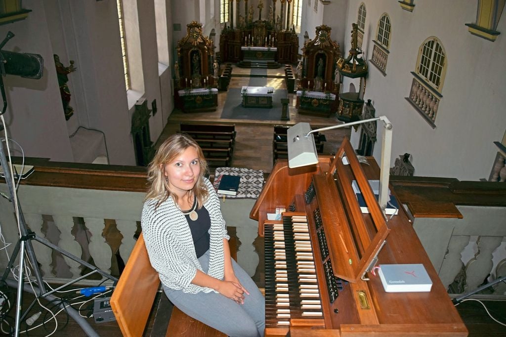 Die Orgel kann auch Slapstick