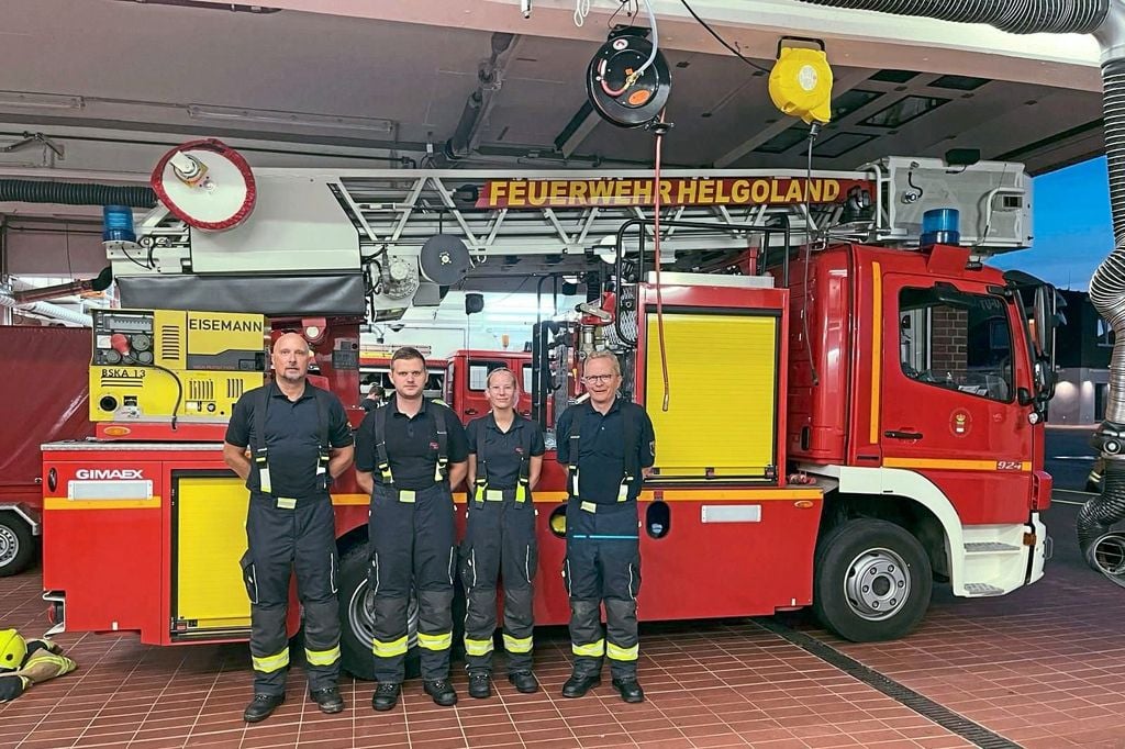 Feuerwehrleute aus Ahlen im Sondereinsatz auf Helgoland