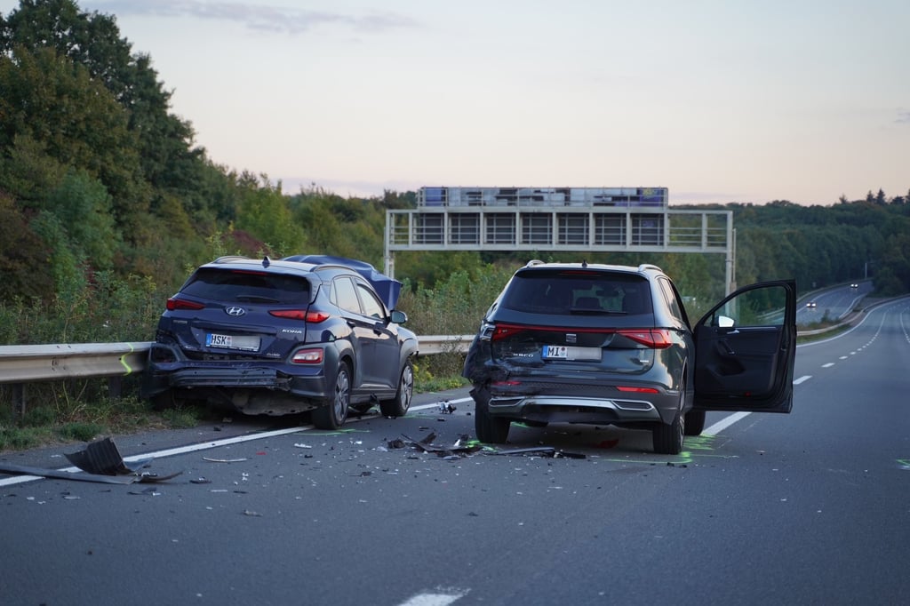 Vier Verletzte bei Unfall auf der A2 bei Herford
