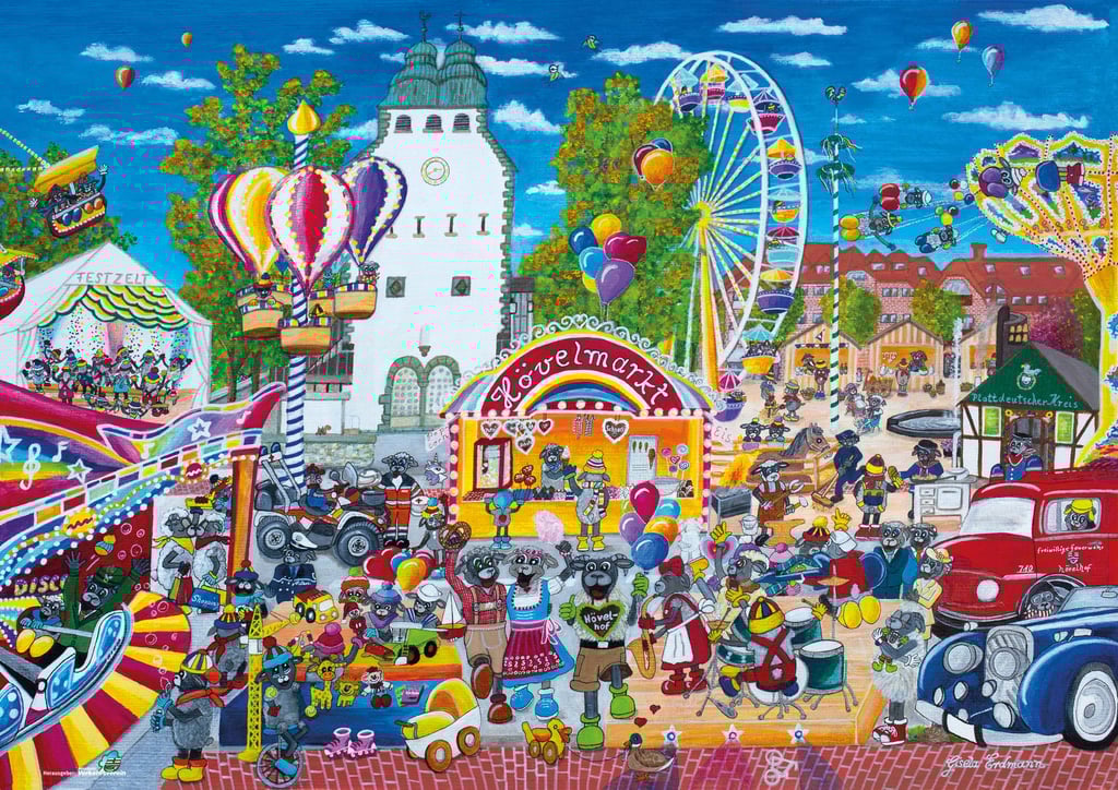 Wimmelbild zum Hövelmarkt