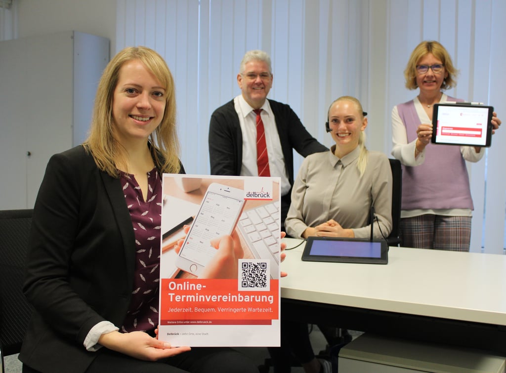 Online-Terminvereinbarung im Delbrücker Rathaus ab sofort möglich