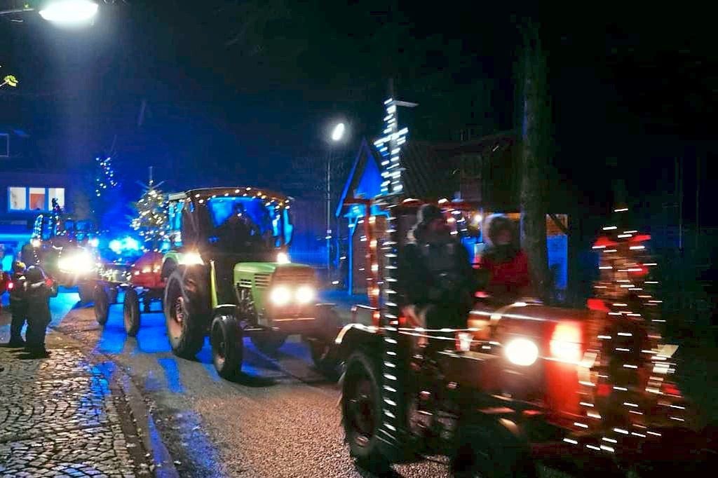 Landwirte auf Lichterfahrt