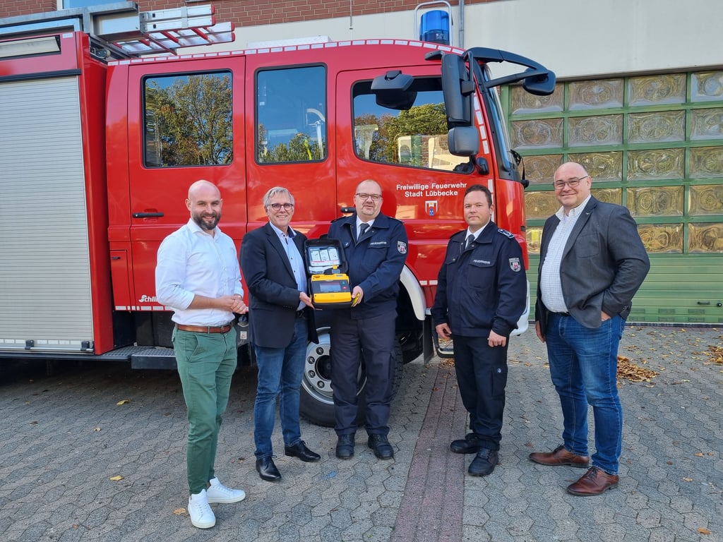 Lebensrettende Unterstützung für die Feuerwehr Lübbecke